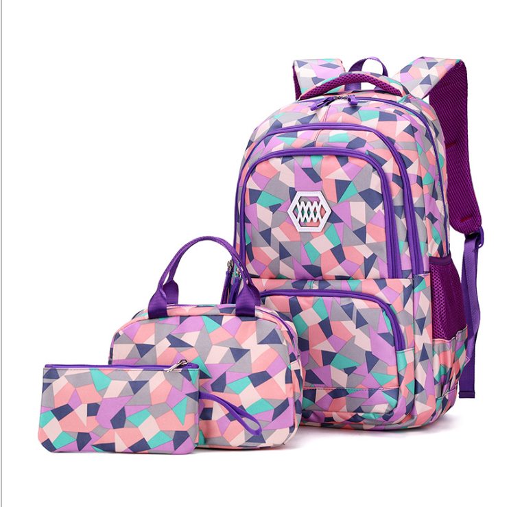 3 in 1 Stylish Teenager School Backpack Set for Middle School Girls ...